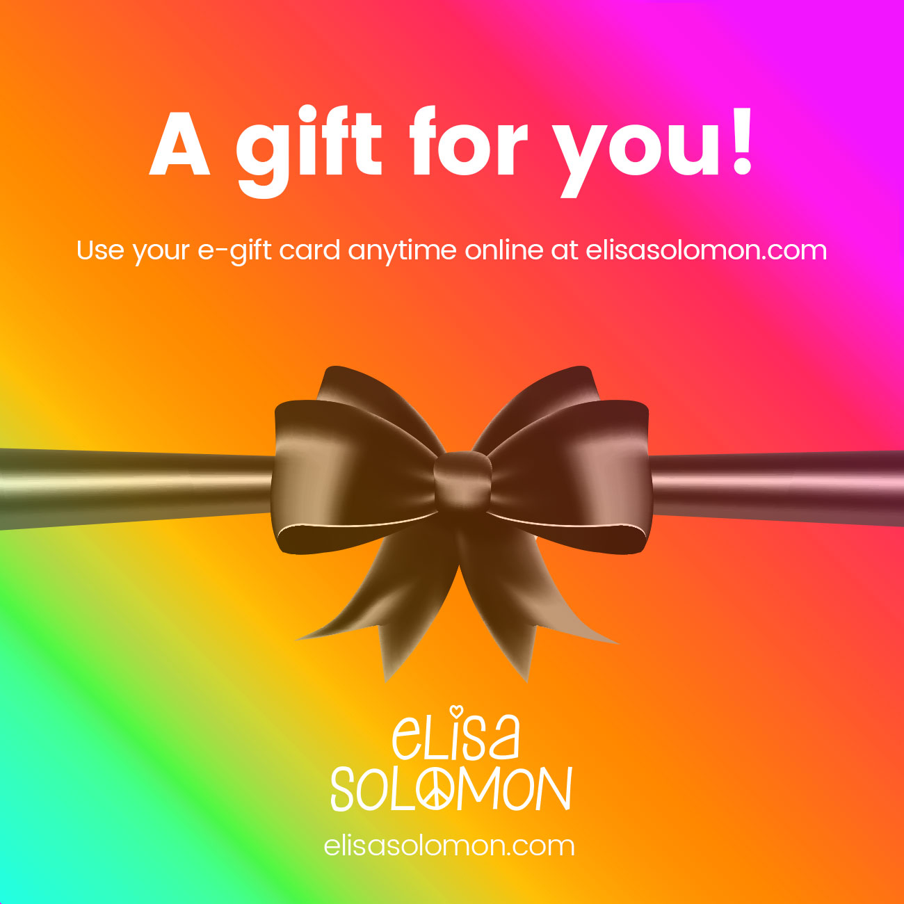 E Gift Card Elisa Solomon Jewelry