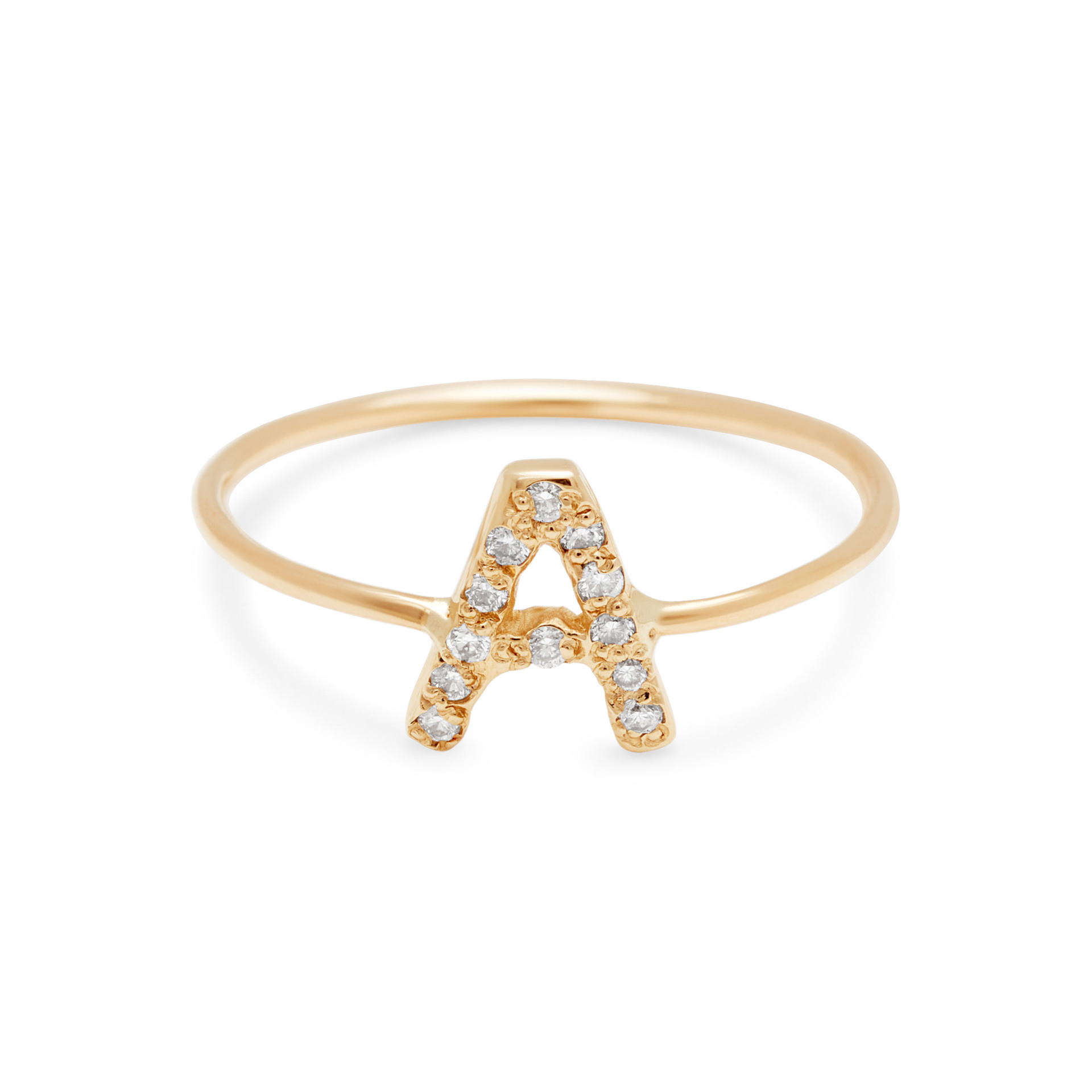 Letter Ring - Elisa Solomon Jewelry